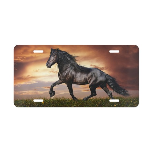 Black Horse License Plate Tag Vanity Novelty Aluminum Car Truck Made In ...