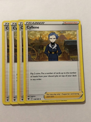 Pokemon Card Astral Radiance 4x Playset Cyllene 138/189 Near Mint | eBay