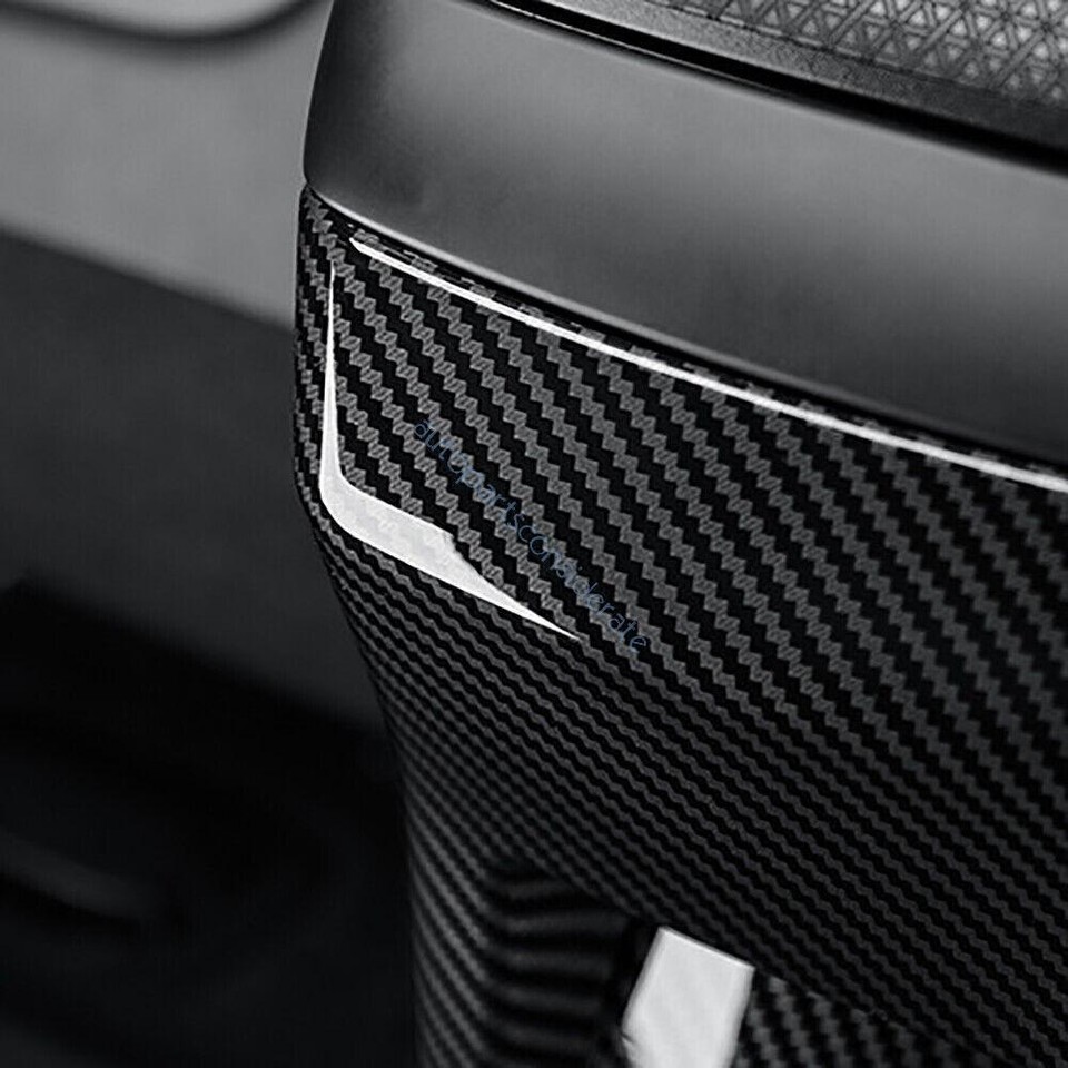 ABS Carbon Fiber Rear Air Outlet Vent Anti-Kick Panel For Kia EV6 2022 ...