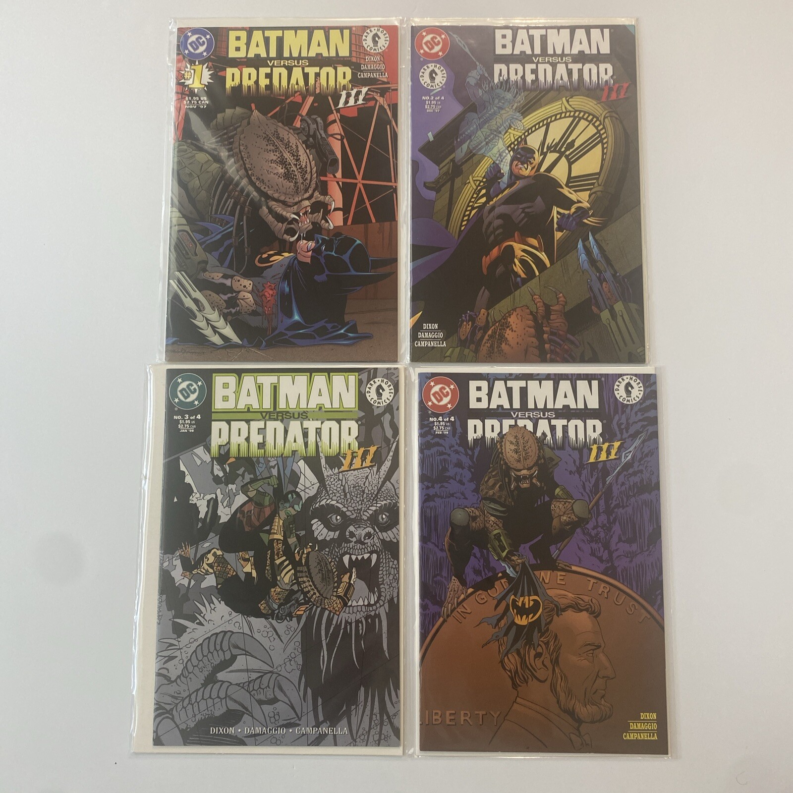 Batman Versus Predator III (DC Comics January 1998) #1-4 Full Set NM | eBay