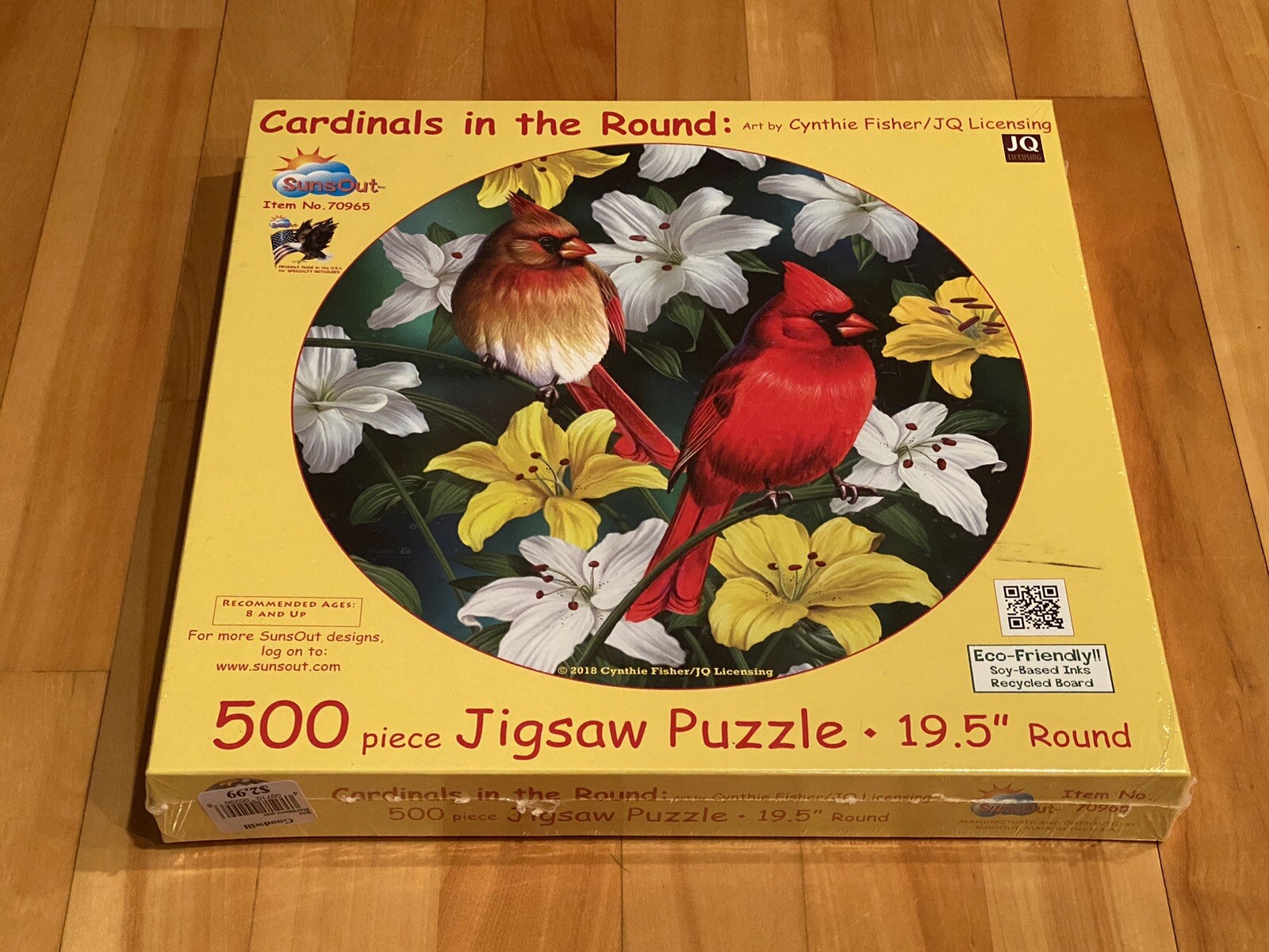 Cardinals in The Round 500 PC Jigsaw Puzzle by SunsOut Inc for sale ...