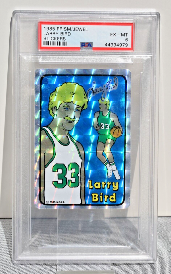 1985 Prism / Jewel Stickers Larry Bird PSA 6 EX-MT | eBay