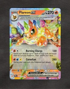 Flareon ex 2025 Scarlet & Violet: Prismatic Evolutions #014/131 Double ...