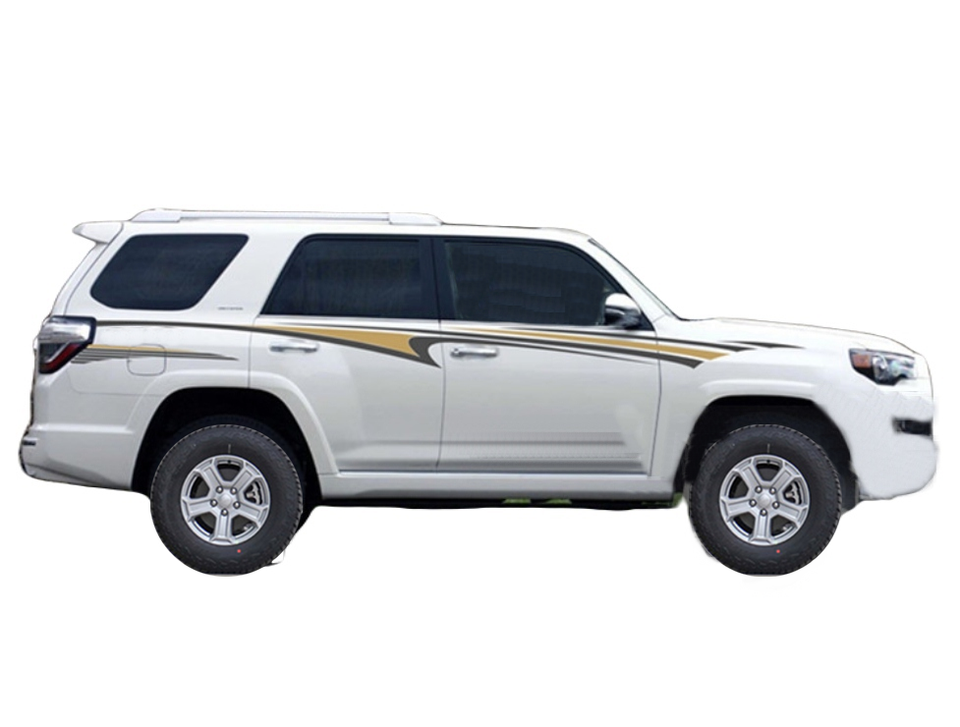 2 PCS Graphic Waist Line Stripes Car Sticker For TOYOTA 4RUNNER Side ...