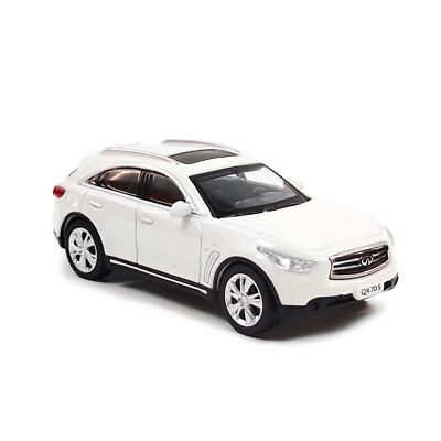 1:64 Scale Paudi Infiniti QX70 White Diecast Model Miniature Toy Car ...