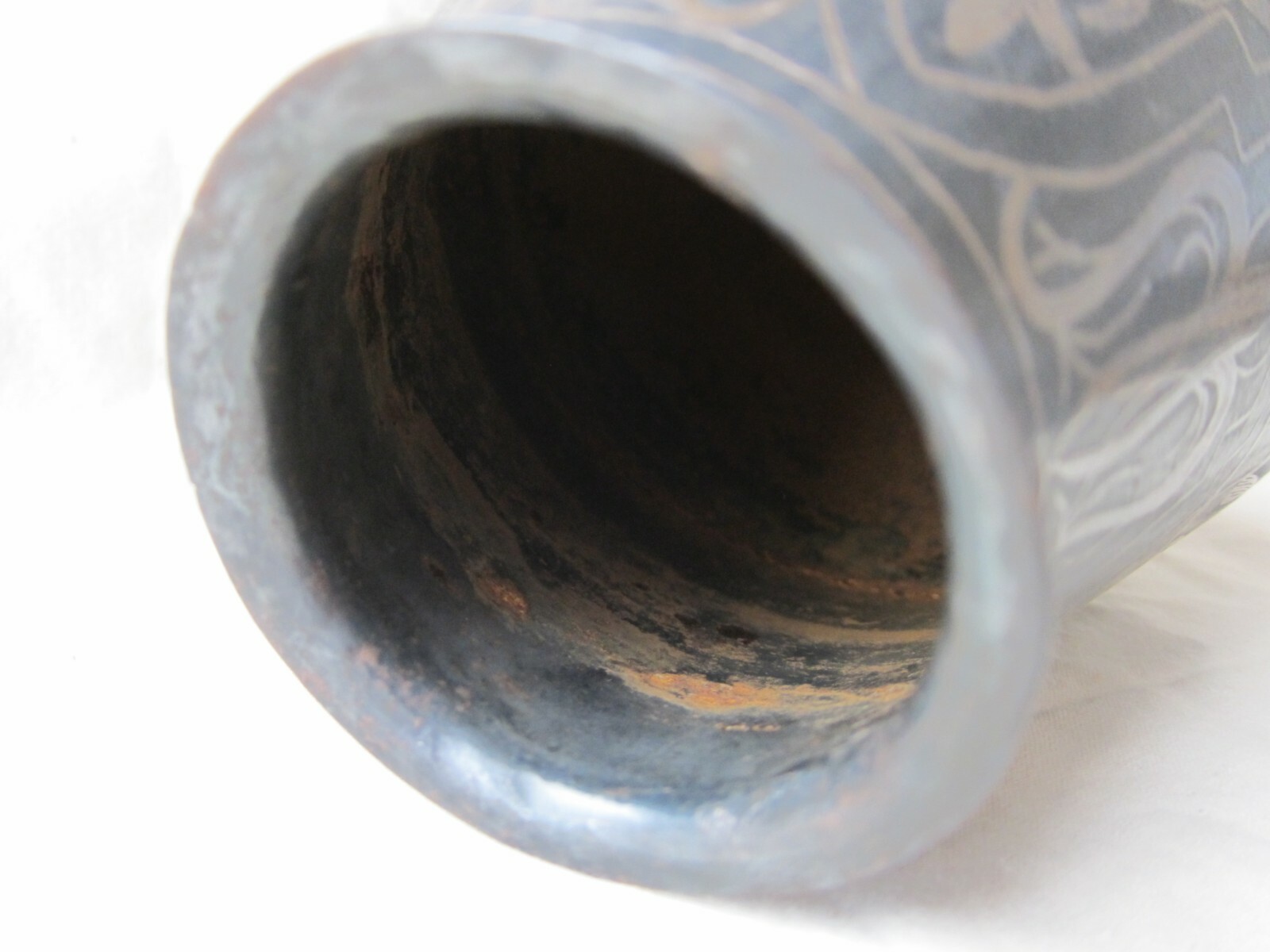 Antique Islamic Indo-Persian , iron with silver koftgari vase | eBay