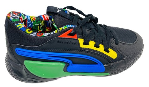 Men’s Puma Court Rider Chaos Trash Talk Black Yellow Basketball 379137 ...