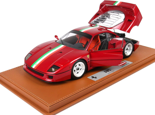 Ferrari F40 Metallic Red w/ Italian Flag in 1:18 scale LE 78 by BBR | eBay