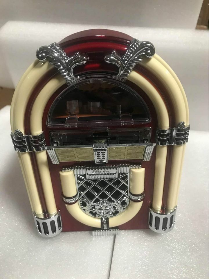 Mini Wooden Jukebox AM/FM Classic Radio New in box | eBay