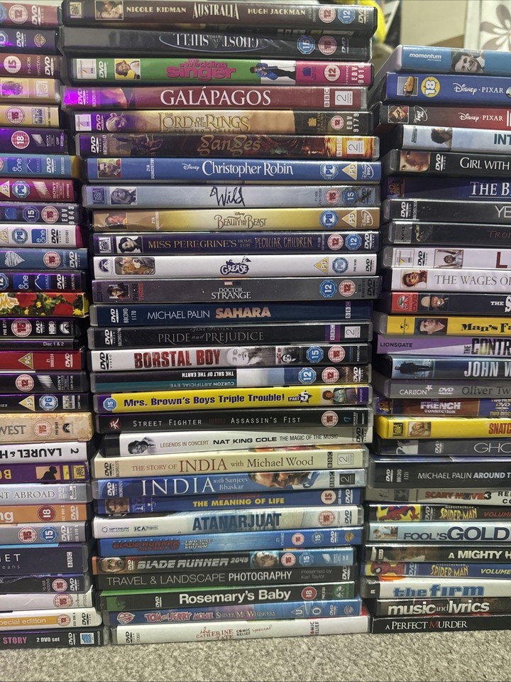 Over 80 DVDs Bundle Joblot Comedy Thriller Action Kids Comedy | eBay UK