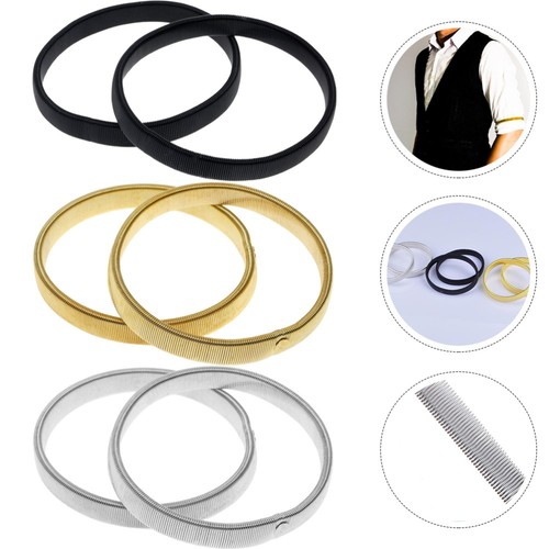 3 Pairs Metal Garter Armband Man Mens Cuff Bracelet Sleeve Holder | eBay