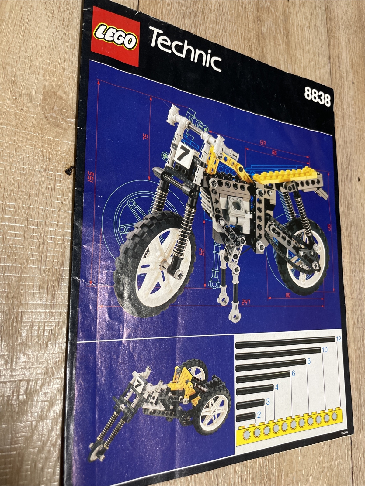 LEGO Technic 1991 Motorcycle 8838 Manual | eBay