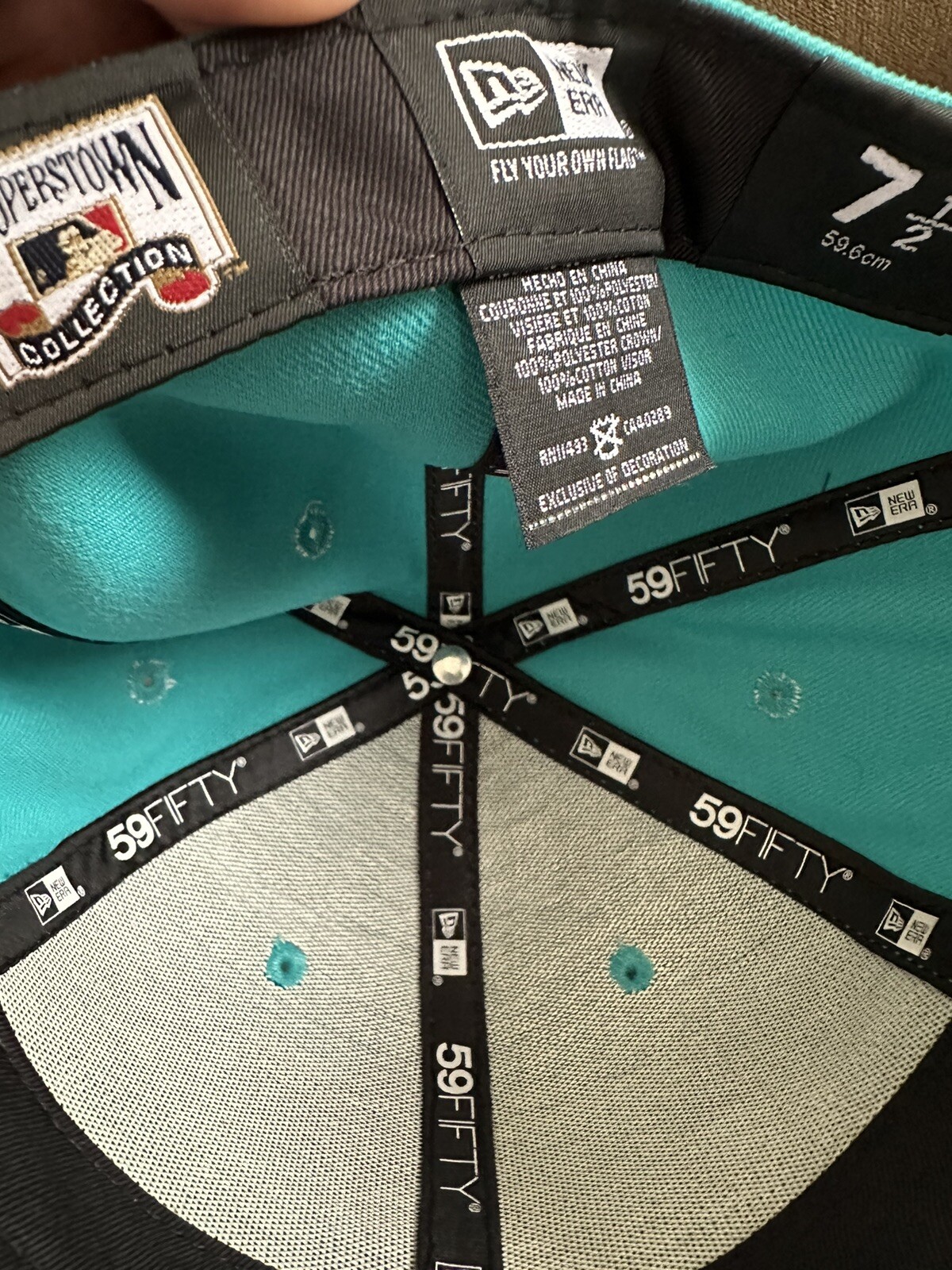 MLB Miami Florida Marlins New Era Fitted Cap Hat NWT Size 7 1/2 Rare ...