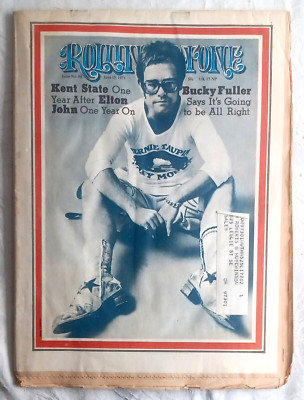 ROLLING STONE MAGAZINE JUNE 10 1971 #84 ELTON JOHN COVER Near Mint Tf ...