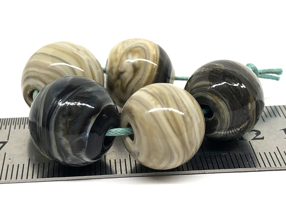 Handmade Hollow Lampwork Glass Beads From Murano OOAK Tamara Yarilo ...