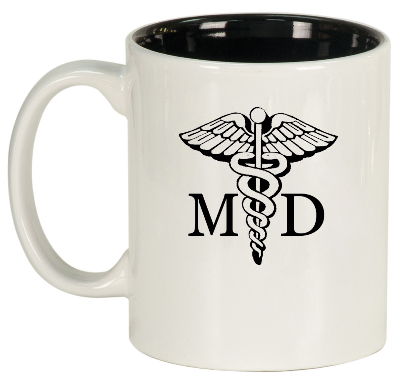 11oz Ceramic Coffee Tea Mug Glass Cup MD Medical Doctor | eBay