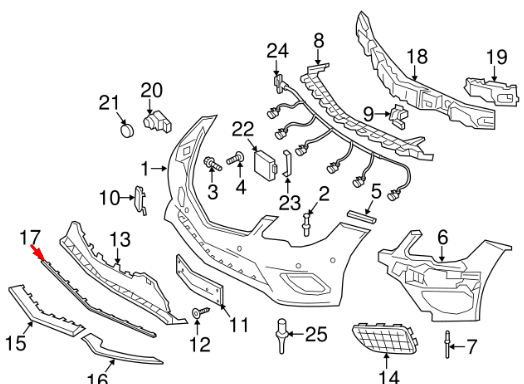 MERCEDES BENZ 2014 E 550 2078851321 OEM Lower Molding for sale online ...