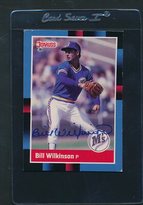 1988 Donruss #568 Bill Wilkinson Mariners Signed Auto *C4185 | eBay