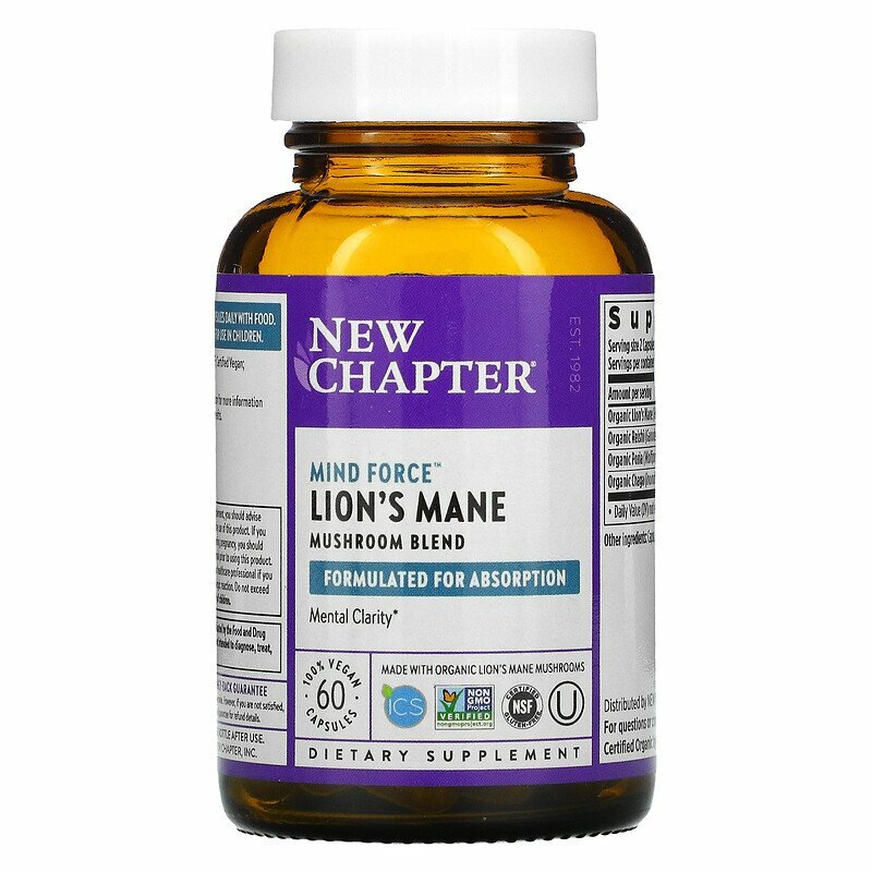 Lion's Mane, Mind Force, Mental Clarity, 60 Vegan Capsules | eBay