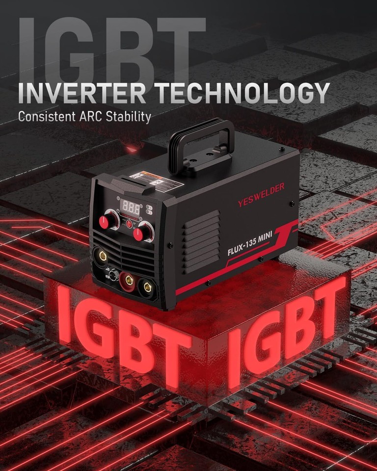 YesWelder 3 in 1 MIG Welder 110V Gasless Lift TIG Stick Welding Machine ...