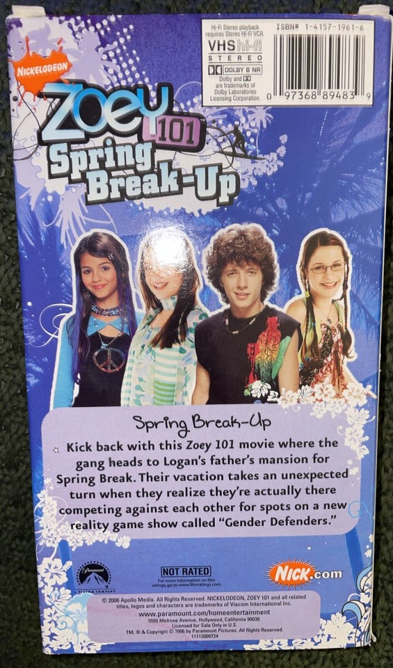 Zoey 101 Spring Break-Up (VHS, 2006) Free VHS W/Purchase 97368894839 | eBay