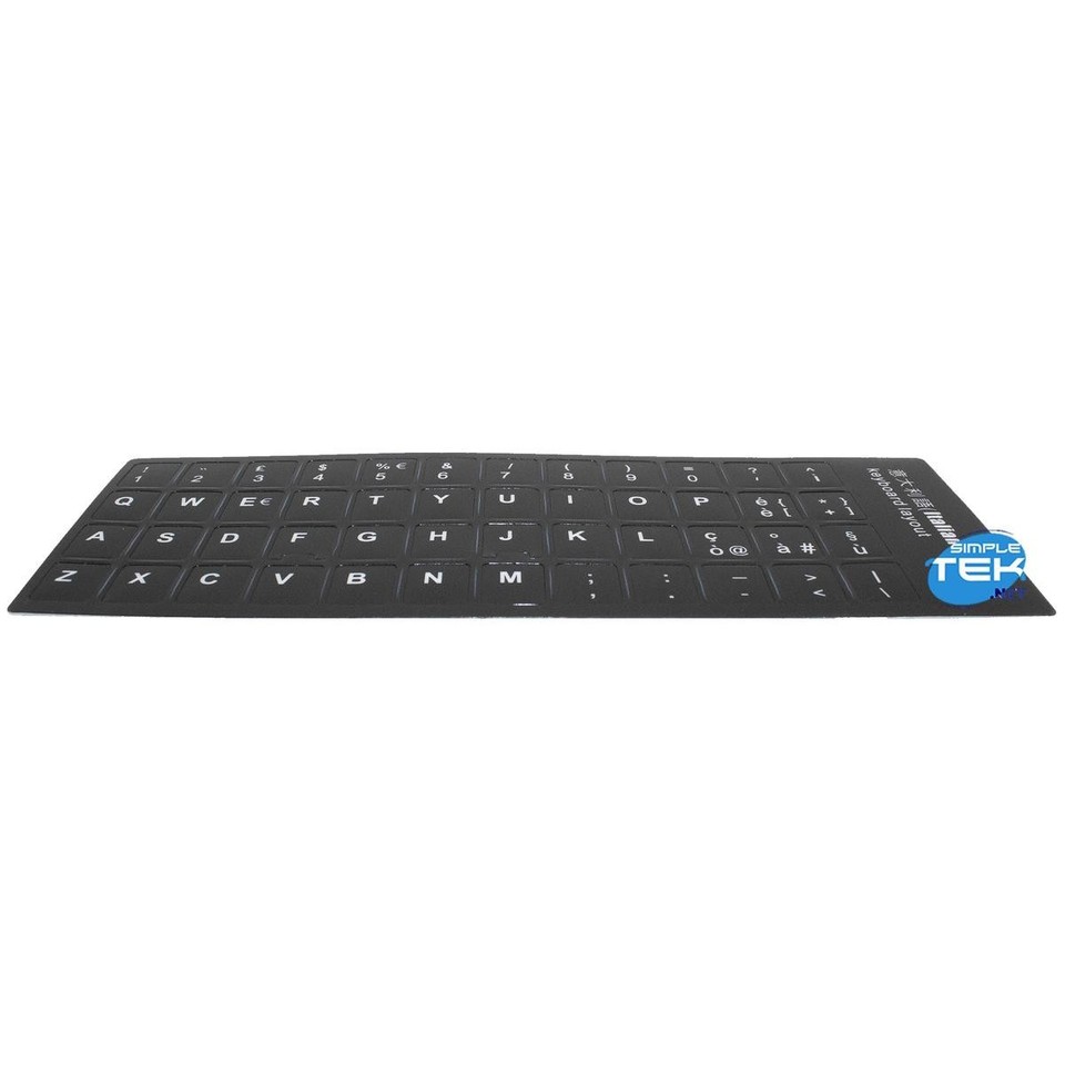 Keyboard Stickers Ita For Italian Layout For Black Matte Laptops | eBay