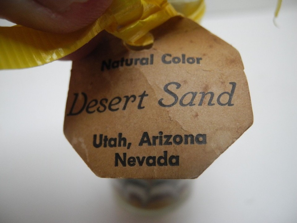Small Glass Bottled Desert Sand Art Utah Arizona Nevada Natural Colors ...