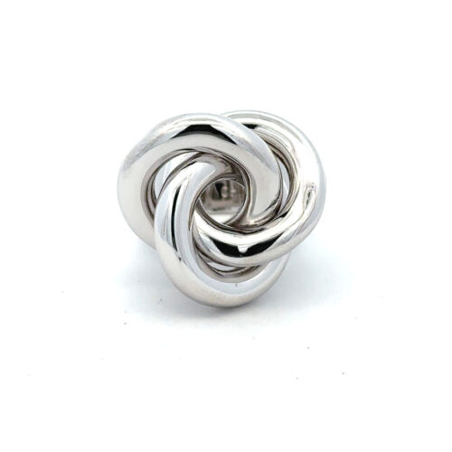 ELLE Sterling Silver .925 Ruby Trademark Jewelry Collection Knot Ring ...