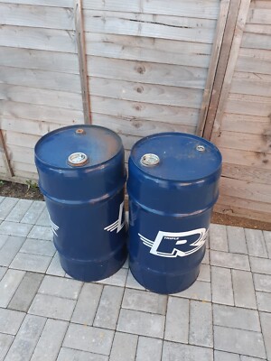 1 Empty steel oil drum 60lt not clean £1 each bedford mk419he silver or ...