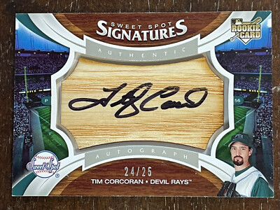 2006 Upper Deck Sweet Spot Sweet Spot Signatures /25 Tim Corcoran ...
