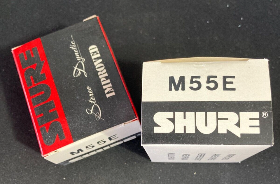 Genuine Shure M55E Cartridge Stylus Better than M447 M44-7 *New Old ...