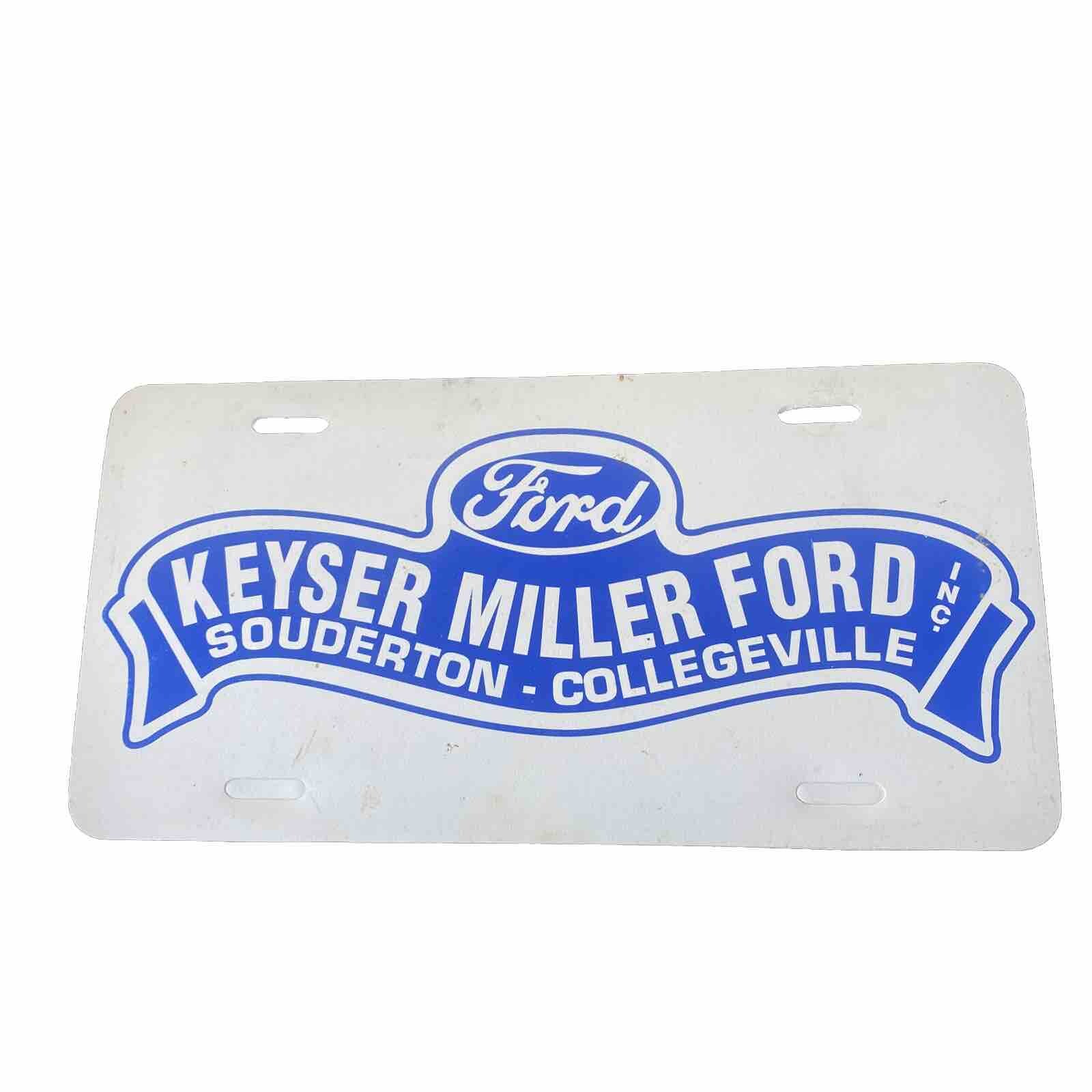 Keyser Miller Ford Vanity License Plate Souderton - Collegeville | eBay
