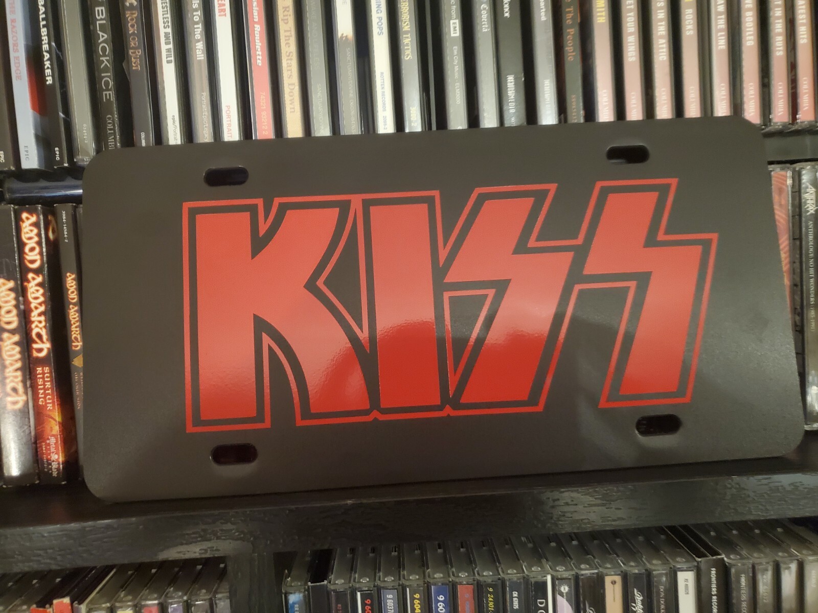 KISS ~ License Plate/Tag ~ car/truck Poison/Ratt/Ace Frehley/Paul ...