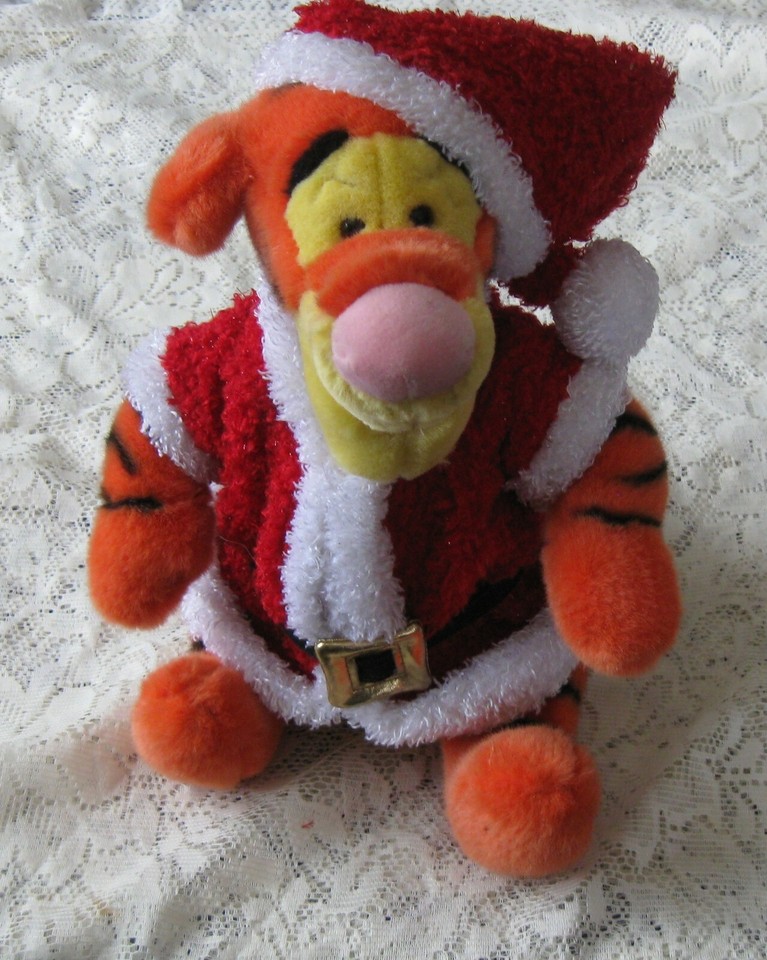 Plush Santa Tigger | eBay