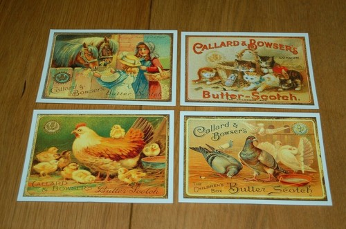 4 CALLARD & BOWSERS BUTTERSCOTCH postcards issued by Robert Opie | eBay