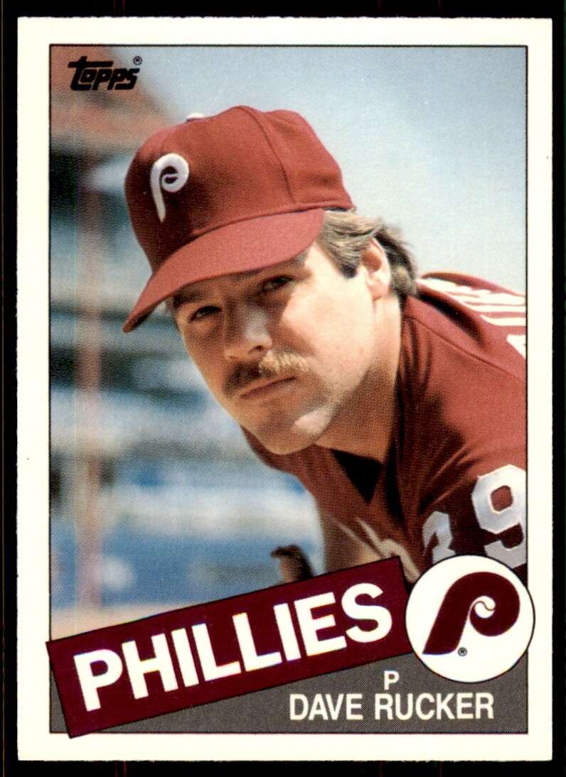 1985 Topps Traded Dave Rucker . Philadelphia Phillies #98T | eBay
