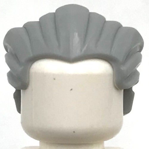 Lego New Light Bluish Gray Minifigure Hair Swept Back w/ Widow's Peak ...