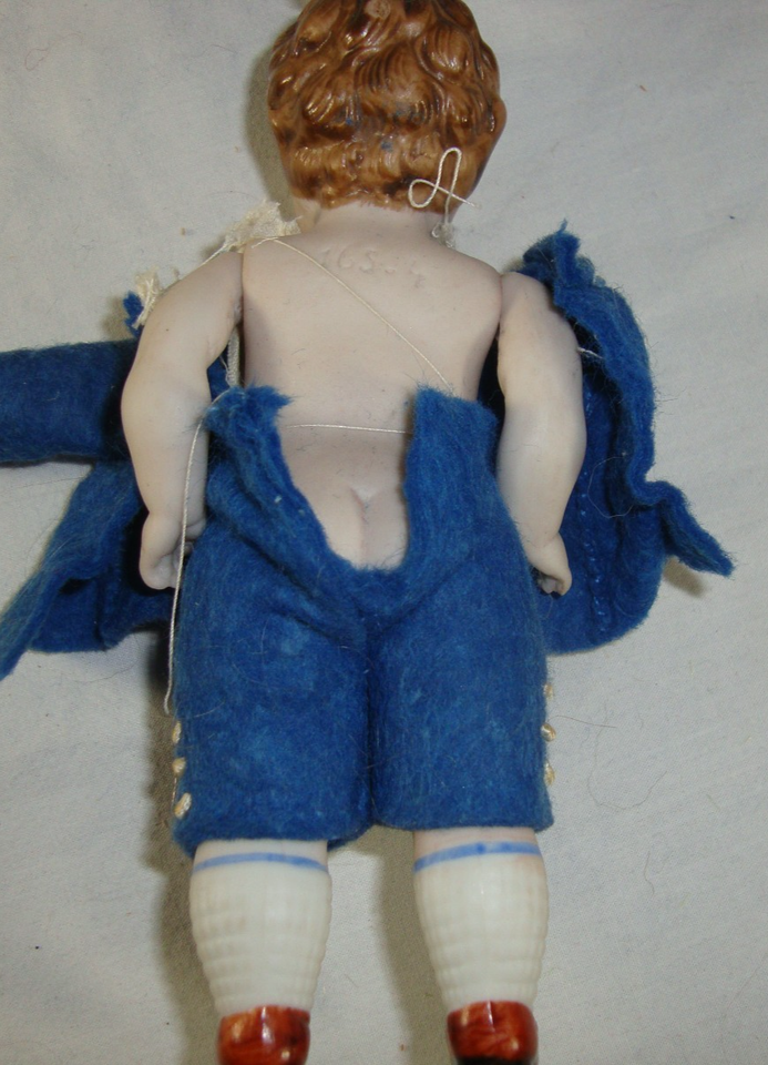 Antique/Vintage German Bisque Boy Doll Marked 165 Cabinet Size All ...