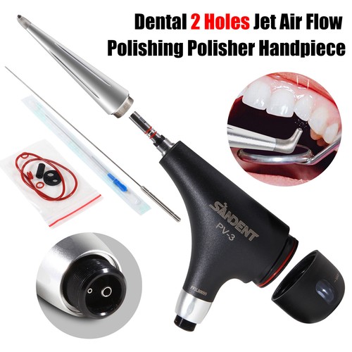 Dental Air Prophy Polisher Jet 2Hole Polishing Air Flow Handy Handpiece Black SA | eBay