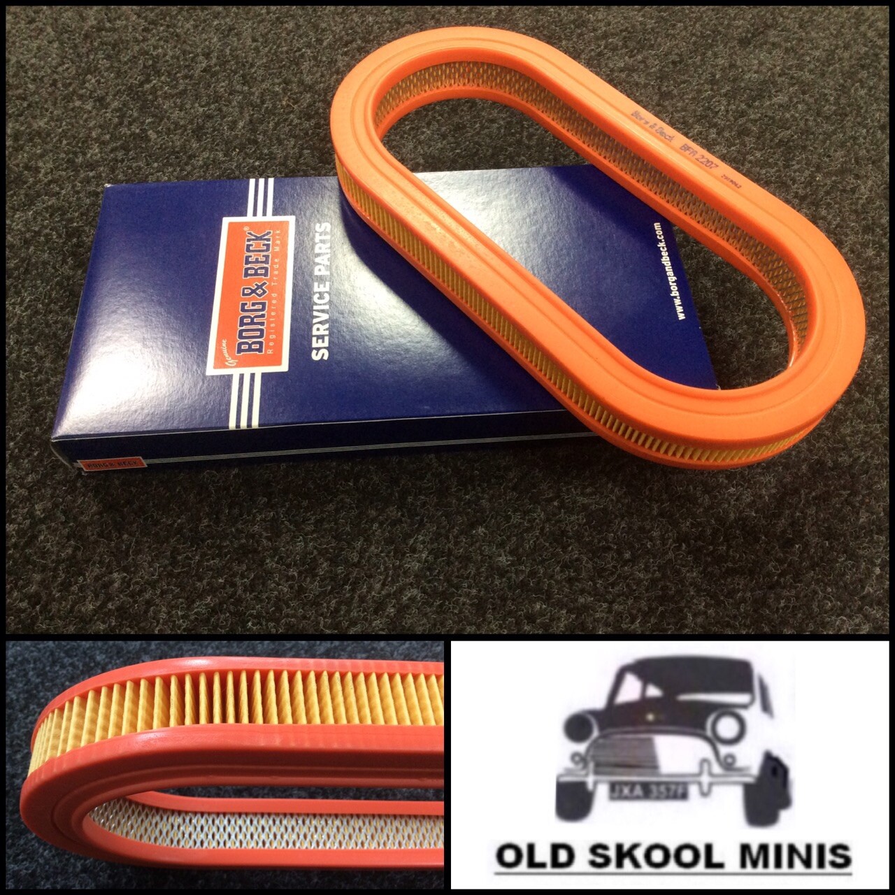 CLASSIC MINI AIR FILTER ELEMENT FOR INJECTION SPI & MPI GFE1143 BORG ...