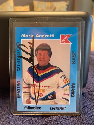 Mario Andretti Autographed 1991 Kmart IndyCar Racing Card Vintage | eBay
