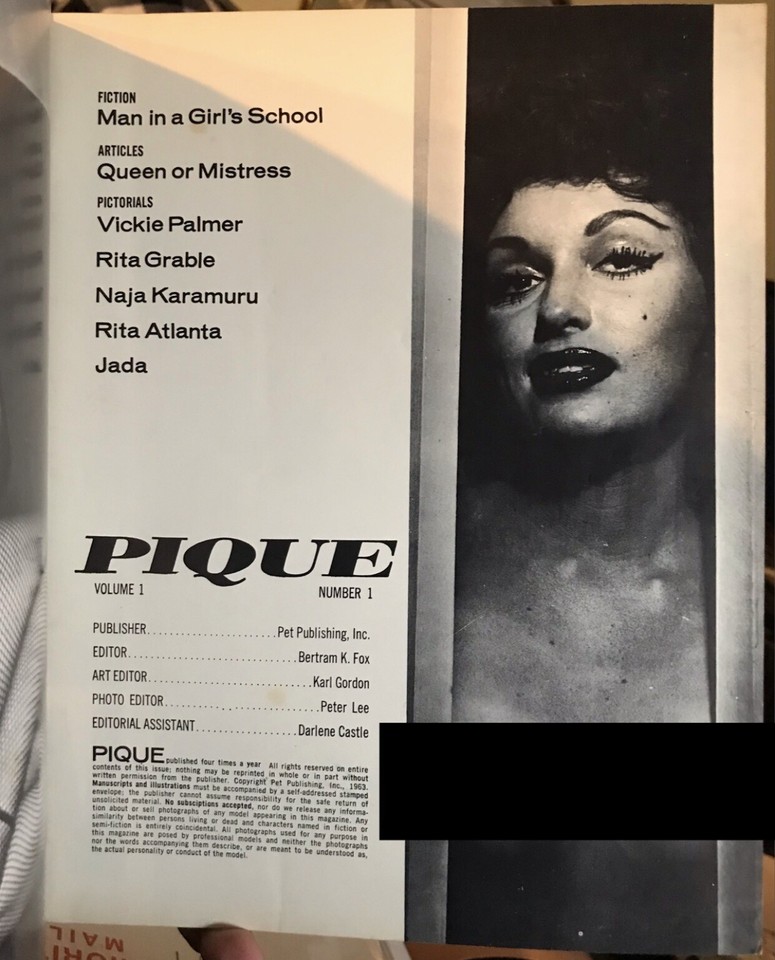 RARE Jada 1963 PIQUE Magazine JFK Assassination Jack Ruby Burlesque Stripper 1/1 | eBay