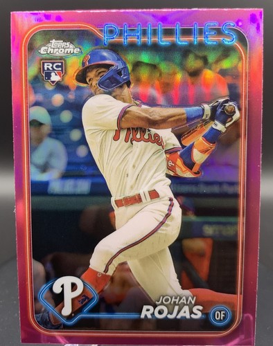 2024 Topps Chrome #273 Johan Rojas Pink Refractor Parallel | eBay