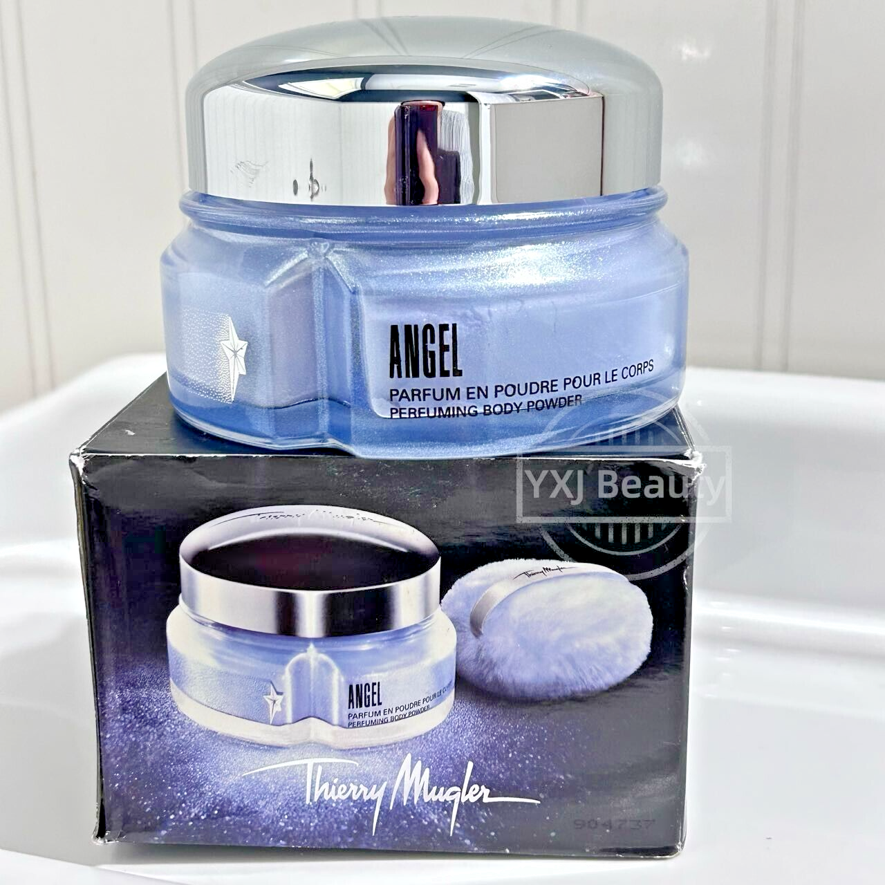 New Thierry Mugler Angel perfumed Shimmering Sparkle Body Powder Full ...