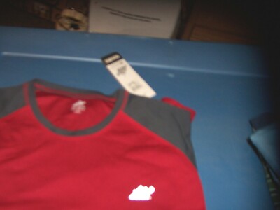 NWT TECHWICK Red/Gray Eastern Mtn. Sports l/s Top - SIZE LARGE | eBay
