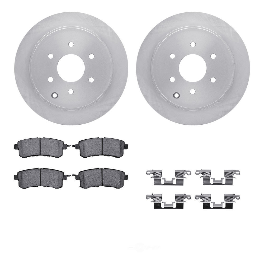 Disc Brake Kit-Rotors with 3000 Series Ceramic Brake Pads includes ...