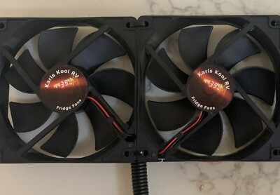 Caravan Fridge Cooling 2500QC Quad Fans Complete Kit Quad Fans +two ...