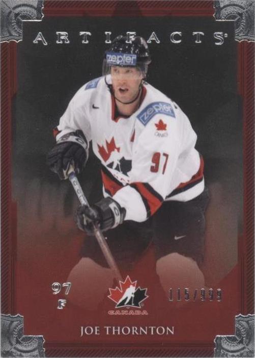 2013-14 Upper Deck Artifacts - Team Canada Joe Thornton #141 /999 for ...