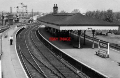 PHOTO BECCLES RAILWAY STATION SUFFOLK 1963 GER LONDON - IPSWICH ...