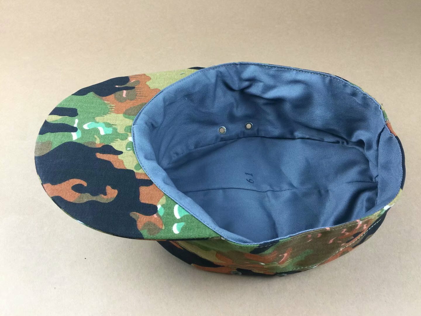 WW2 GERMAN ARMY LEIBERMUSTER CAMO FIELD HAT MILITARY CAMOUFLAGE CAP ...